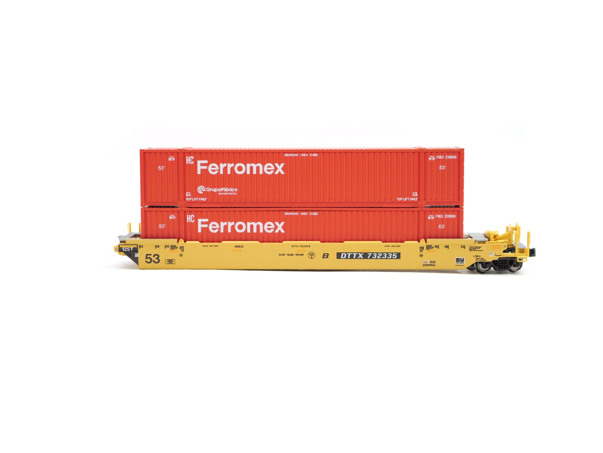Kato 106-6188 MAXI-IV BNSF old logo 3 car set w/Ferromex containers ...