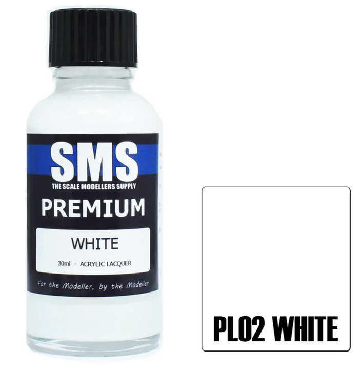 SMS PL02 Premium Lacquer GENERAL COLOUR - WHITE (30ml) — Branchline ...