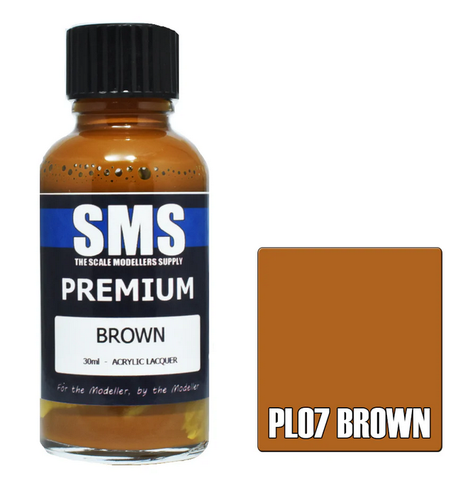 SMS PL07 Premiun laquer GENERAL COLOUR - BROWN (30ml) — Branchline ...