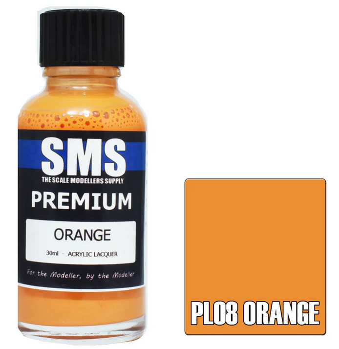 SMS PL08 Premium Lacquer GENERAL COLOUR - ORANGE (30ml) — Branchline ...