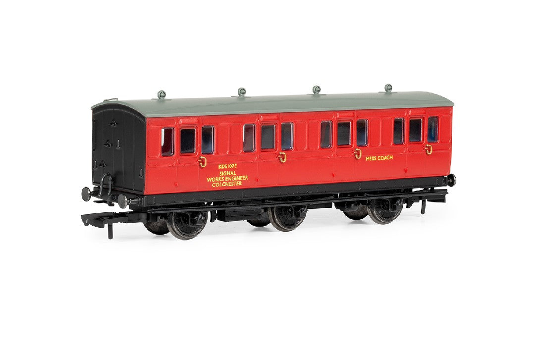 Hornby R40359 BR Departmental, 6 Wheel Crew Coach, KDE107E - Era 8 ...