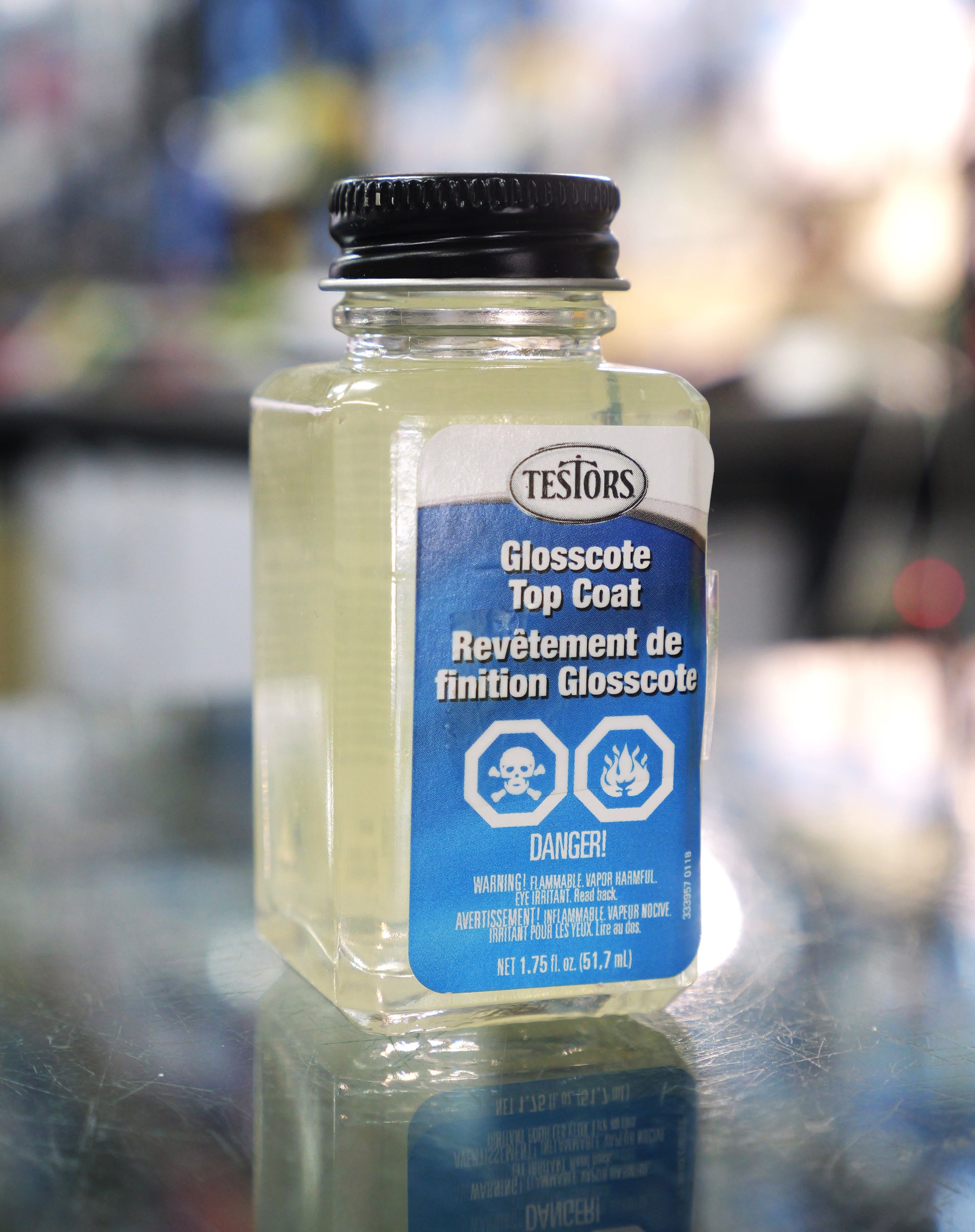 Testors Top Coat Clear Finish Lacquer (51.7ml) — Branchline Hobby Shop