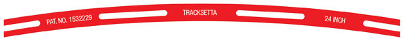 TRACKSETTA NT24 N Gauge Track Template 24" (610mm) Radius — Branchline ...